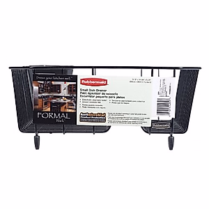 Rubbermaid 6008ARBLA Black Twin Sink Dish Drainer