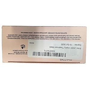 Erno Laszlo Vitality Treatment Mask, Pink Face Mask Peel, Hydrate and Illuminate, Mineral Powder Blend with Serum Lotion, 4 Pack of Masks (1.25 Fl Oz Each)