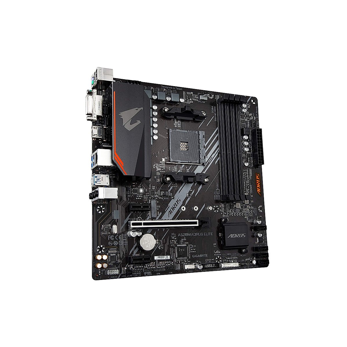 Gigabyte A520M AORUS Elite (AMD Ryzen AM4/MicroATX/5+3 Phases Digital PWM/Gaming GbE LAN/NVMe PCIe 3.0 x4 M.2/2 Display Interfaces/Q-Flash Plus/RGB Fusion 2.0/Motherboard)