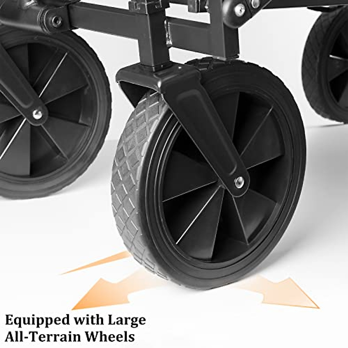 Nu Trendz Folding Wagon Cart, with All Terrainl Wheels, Heavy Duty Folding Wagon, Applies to Outdoor Camping