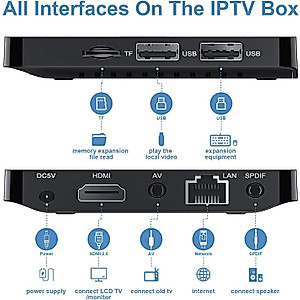 IPTV Box Support Dual Band Wi-Fi&Bluetooth with 8000+ Channels from UK,USA,Inida,Brazil,Arabic,Africa