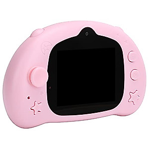 Children Camera, Simple and Smooth LCD Kid Camera Multi‑Function for Children for Catching(Pink)