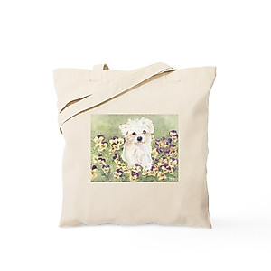 CafePress Maltese Puppy Tote Bag Canvas Tote Shopping Bag