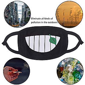 24pcs (Style) Mouth Mask Black Cartoon Mouth Mask Kawaii Cotton Mask, Unisex