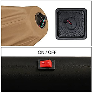 Blissun 9 ft Solar Umbrella, 32 LED Lighted Patio Umbrella, Table Market Umbrella, Outdoor Umbrella for Garden, Deck, Backyard, Pool and Beach (Tan)