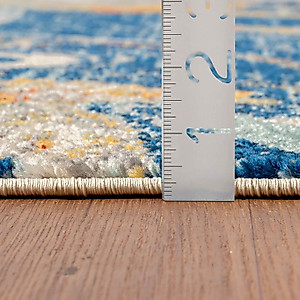 LUXE WEAVERS Abstract Artistic Indoor Area Rug, Blue, 8x10