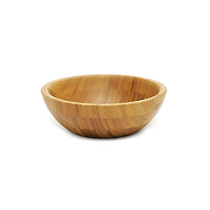 Lipper International Bamboo Wood Salad Bowl, Small, 7" Diameter x 2.25" Height, Single Bowl