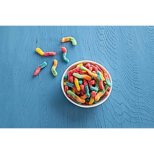 Trolli Sour Brite Crawlers Candy, Original Flavored Sour Gummy Worms, 7.2 Ounce