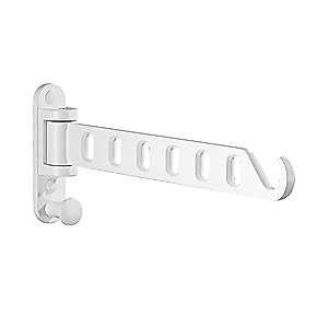 YSUEFIJO Drying Racks for Laundry Foldable, Laundry Drying Rack Wall Mount, Heavy Duty Laundry Clothes Hanger Rack, Collapsible Clothes Dry Racks, for Balcony, Mudroom, Bedroom (White )