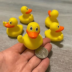Rubber Ducks, 2.28" Middle Finger Rubber Duck, Cute Small Rubber Ducks Funny Rubber Ducky Car Accessories for Car Dashboard Decorations (5 Pack)