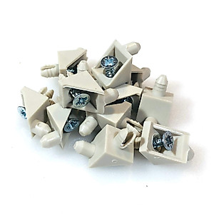 ReplacementScrews Beige Shelf Support Pins Compatible with IKEA Part 115344 (Pax, KOMPLEMENT) (Pack of 12)