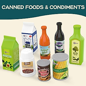 Kidsciety Pretend Play Food Sets for Kids Kitchen (97Pcs)