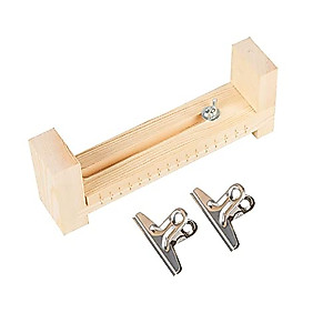 Xximuim Paracord Jig Bracelet Maker Wood Jig Bracelet Maker U Shape Clear Scale Bracelet with 2 Clamp DIY Hand Knitting Bracelet Jig Bracelet Braiding Tool (Style 1)
