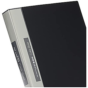 King Jim A4S 139W Clear File, Color Base, Replaceable Clear File, Black