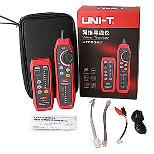 UNI-T UT683KIT Cable Tester Wire Tracker for RJ11 and RJ45 Cables Tester, Telephone Line Finder Cable Collation, Network Maintenance Collation, Repairing Networking Tool