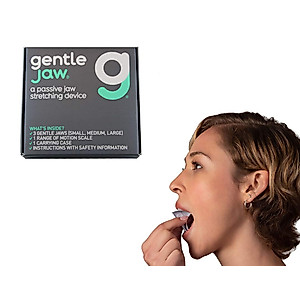 Gentle Jaw Pain Relief Device for TMJ Grinding Clenching Headaches ​Bruxism Caused by Tight Jaw Muscles. Use it to Passively Stretch and ​R​elax Your Jaw Muscles. We Call it Yoga for The Jaw