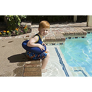 Poolmaster Learn-to-Swim Swimming Pool Float Tube Swim Trainer for Kids, Blue