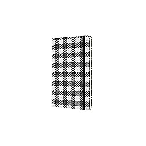 Moleskine Limited Collection Blend Textile Notebook, Hard Cover, Large (5" x 8.25") Ruled, Check, 240 Pages
