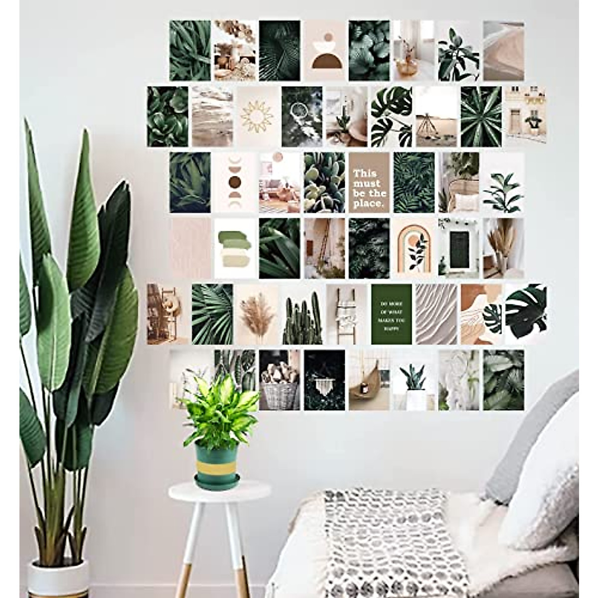 Neutral Wall Collage Kit for Aesthetic Pictures,XFF Cute Photo Bedroom Decorations for Teen Girls,Wall Collage Kit,Aesthetic Posters,Room Decor,Photo Wall,Art,Christmas Gifts(50 pcs 4x6 inch)