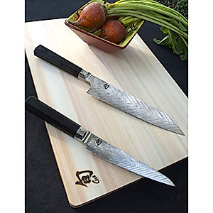Shun Cutlery Dual Core Utility / Butchery Knife 6", Slim, Straight-Bladed Kitchen Knife Ideal for Butchery Tasks, Trimming Vegetables & More, Handcrafted Japanese Knife