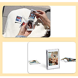 QUEEN3C Mini Photo Holder Storage Case for Fujifilm Instax Mini 11/9/8/7/7+/EVO Instant Camera Film Accessories 3 inch Photo Pouch, Photo Holder Protective Case with Wrist Lanyard. ( 2 pack )