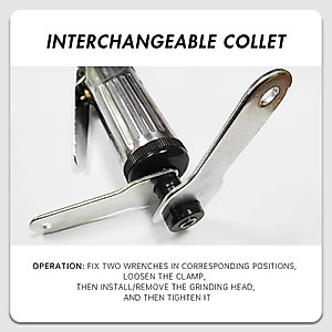 DINGTAIHE 1/4Inch Air Die Grinder, Straight Grinder, Pneumatic Air Die Grinder Heavy Duty Industrial Polisher Grinding Cleaning Tool