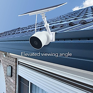 Wasserstein Gutter Mount for Google Nest Cam (Battery) & Solar Panel (Camera & Solar Panel NOT Included)