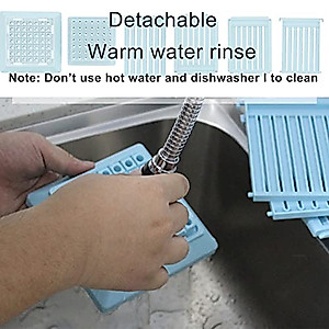 COOSKIN Barbecue Skewers Meat Skewer Tool 49 Hole Kebab Making Box BBQ Grill Beef Meat Slicer Kebab Brochette Maker Kit