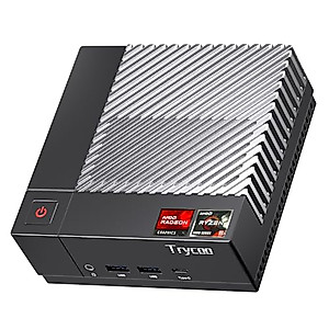 Trycoo HA-3 Mini PC,AMD Ryzen 5 5500U Processor(4.0Ghz),16GB RAM 512GB SSD,Windows 11 Pro Mini Desktop Computer,4K@60Hz Output HD 2.0/Type-C/WiFi 6 /BT5.2 /USB3.2 /Gigabit Ethernet/