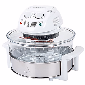 Classic Cuisine 12-17 Quart 1200W Halogen Tabletop Oven - White
