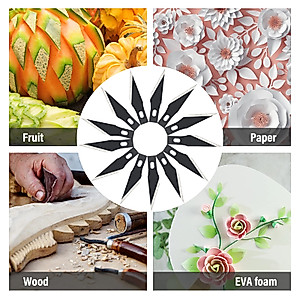 EHDIS Precision Craft Knife Blades 11# Knife Blades Refill Hobby Art Blades Cutting Tool with Storage Case for Craft, Hobby, Scrapbooking, Stencil (100)