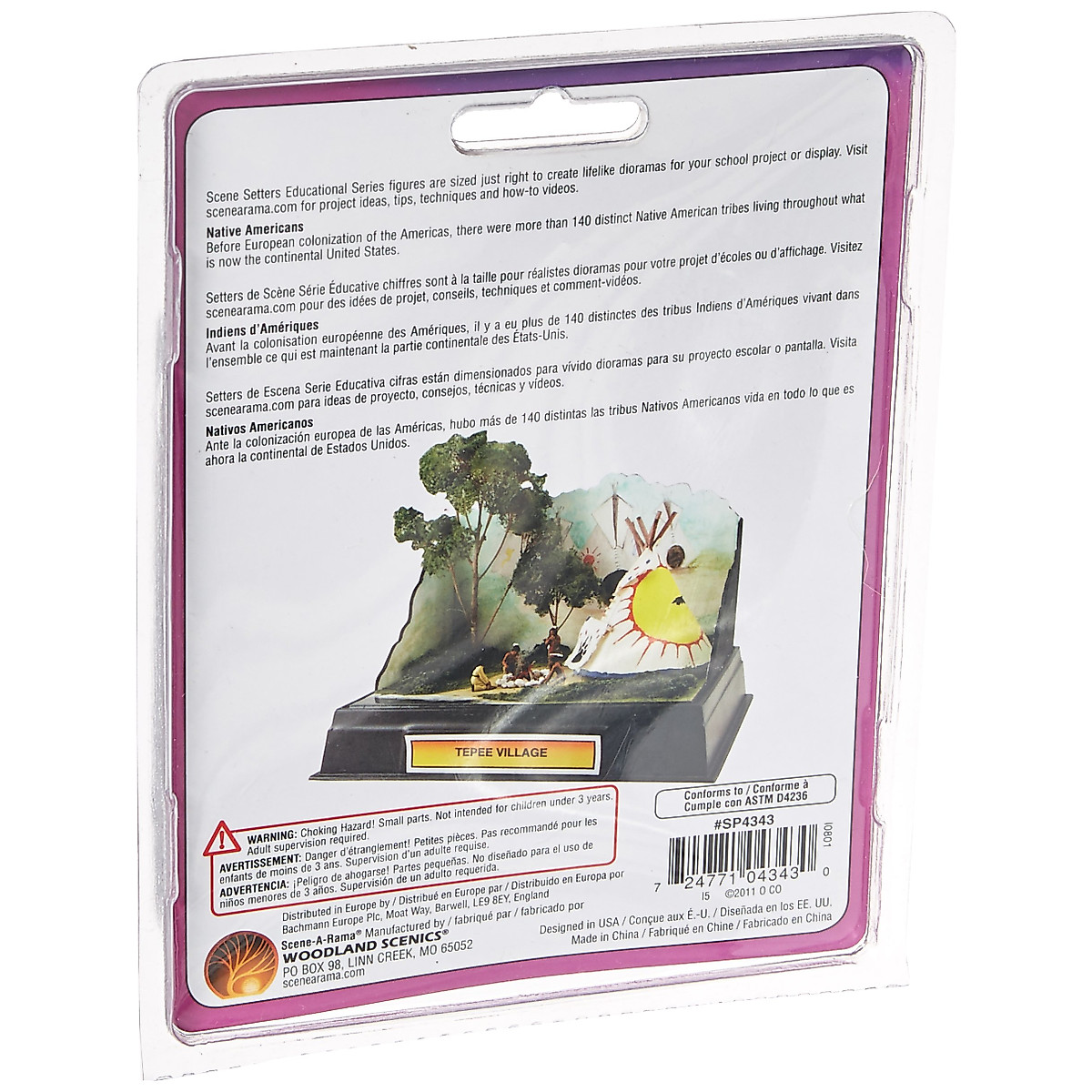 Woodland Scenics SP4343 Diorama Native American Scene Setter