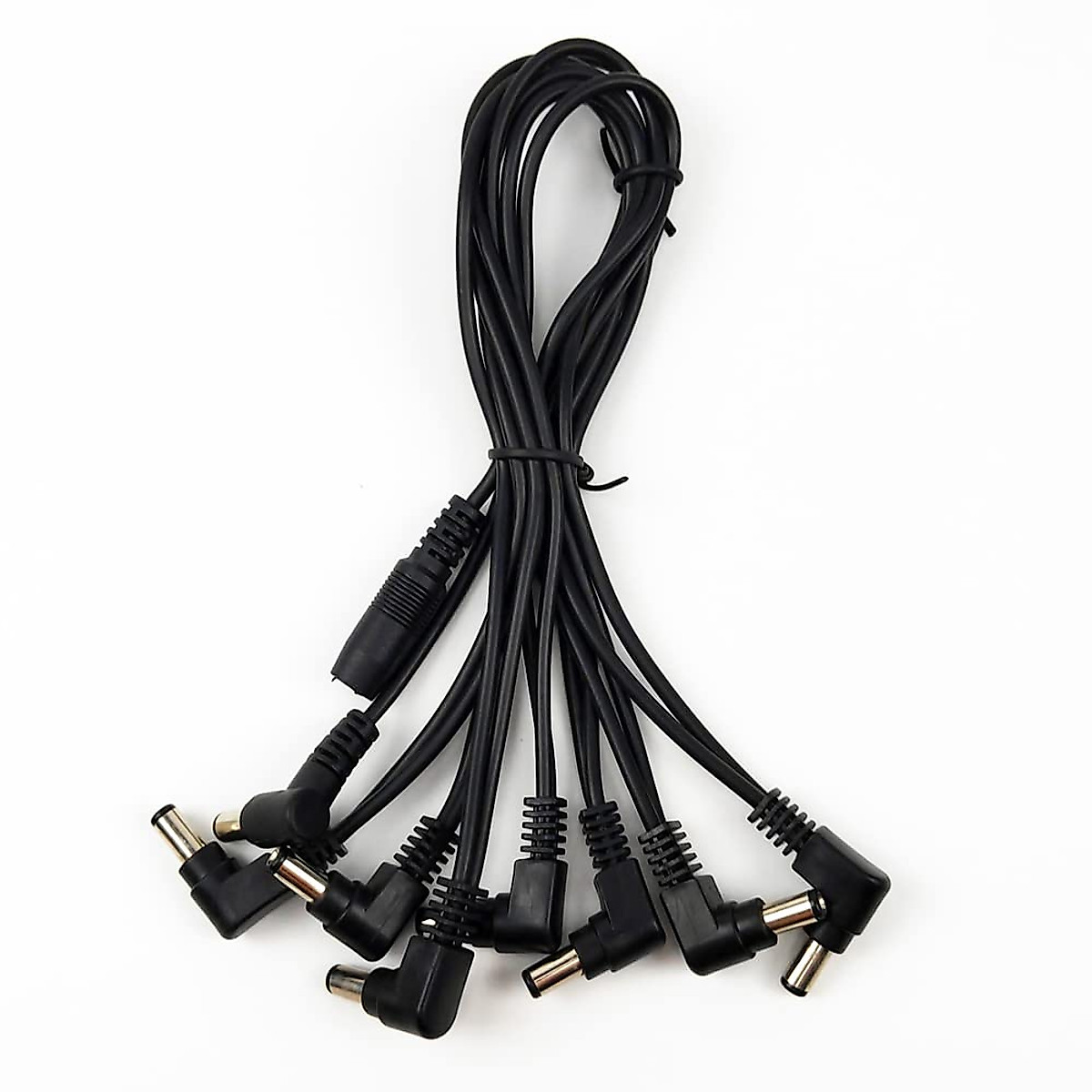 Godtone 1 to 8 Way Daisy Chain Cable Guitar Effect Pedal Power Supply Splitter Cable Adapter Power Cable Black (1to8 Way Cable)