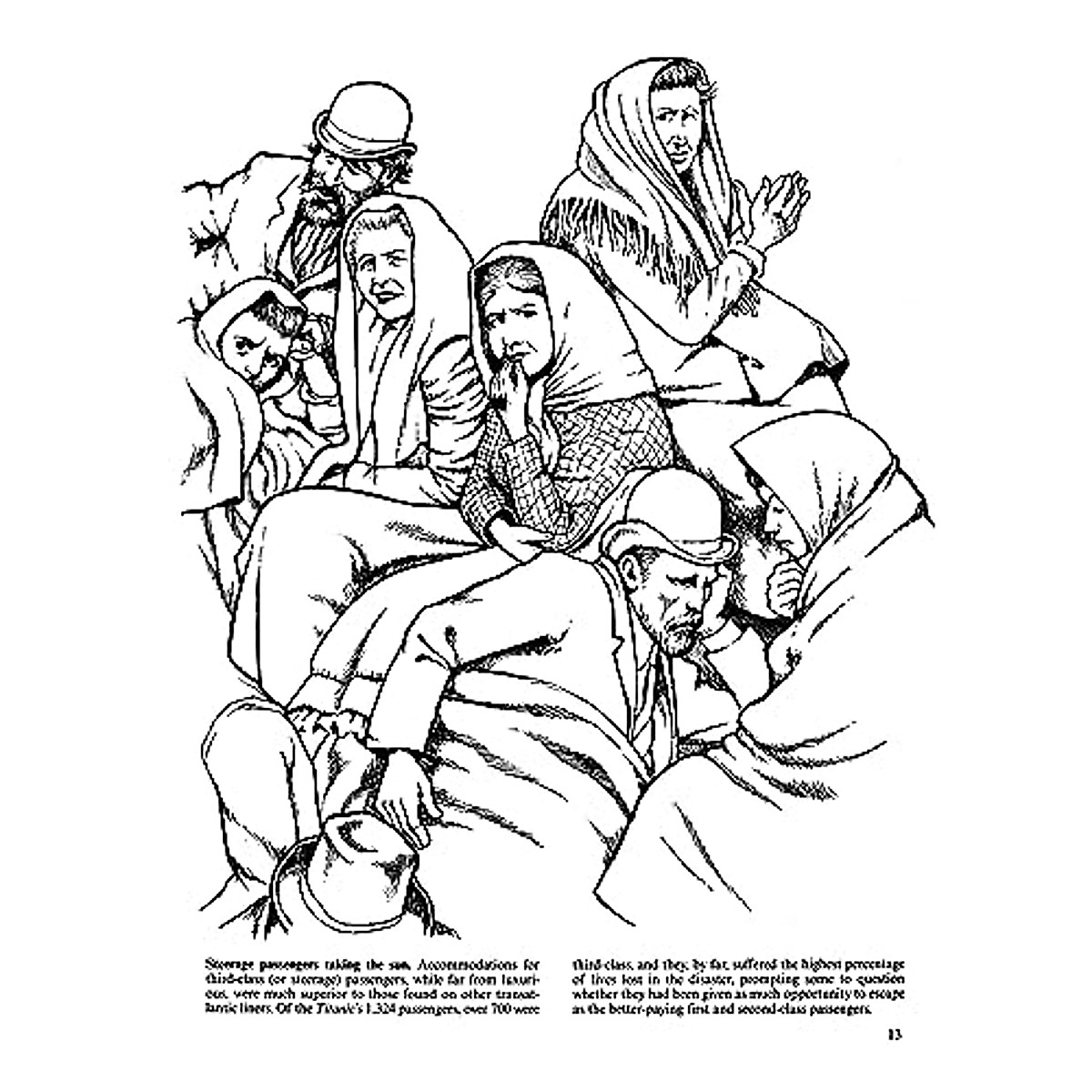 The Titanic Coloring Book (Dover World History Coloring Books)