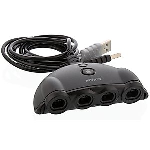 Nyko Retro Controller Hub Plus - Gamecube Controller Adapter for Nintendo Switch, Connect up to 4 Controllers with Turbo and Home Button, Compatible with Super Smash Bros
