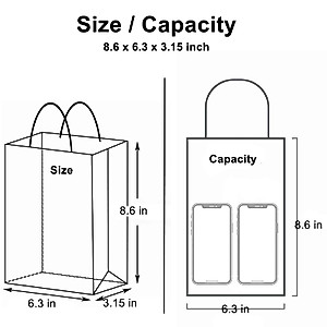 YADIAN 10 Pieces Kraft Paper Party Favor Gift Bags with Handle, Orange Small Size Gift Bags for Christmas, Birthday, Wedding and Party Celebrations