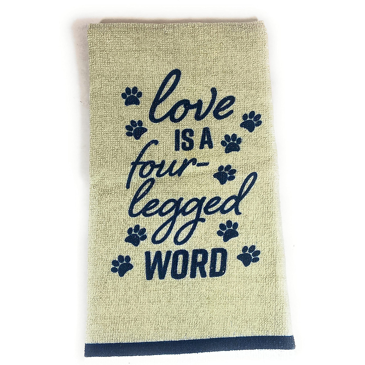 Kitchen Set -Oven Mitts and Pot Holders Sets with Kitchen Towels,- Heat Resistant Oven Gloves,Soft - -,Multi-Function Potholders Perfect for Cooking , Baking (4pcs) Love is a Four Legged Word