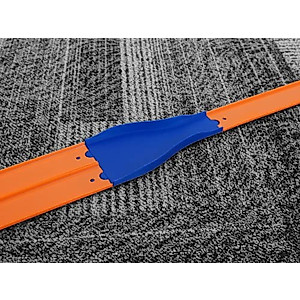 Hot Wheels Compatible Track Add-On Pack - Eco-Friendly PLA Plastic, Versatile Track Layout Pieces (Blue)