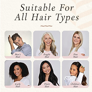 Manta Hair Hairbrush - Fully Flexible Hair Brush - Gentle Brush That Helps Prevent Hair Breakage - Scalp Care Massager and Detangler (Pink-Rose)