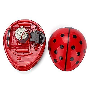 Aimeio Cute Portable Beetle Ladybug Mini Handheld Cordless Tabletop Crumb Sweeper Desktop Keyboard Dust Vacuum Cleaner,Battery Operated