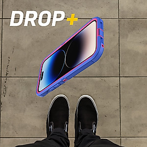 OtterBox iPhone 14 Pro (ONLY) Defender Series XT Case - Blooming Lotus (Pink), screenless, Rugged, Snaps to MagSafe, Lanyard Attachment