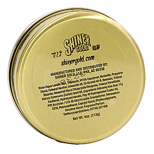 Shiner Gold Clay Pomade | Strong Hold | Matte Finish | Water-based | Coconut Scent, 3.5oz