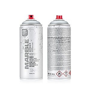 Montana Cans Montana Effect 400 ml Marble Color, Silver Spray Paint, 13.5 Fl Oz (Pack of 1)