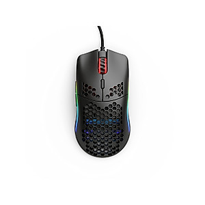 Glorious PC Gaming Race, Model O Wired Gaming Mouse 67g Superlight Honeycomb Design, RGB, Pixart 3360 Sensor, Omron Switches, Ambidextrous - Matte Black (RENEWED)