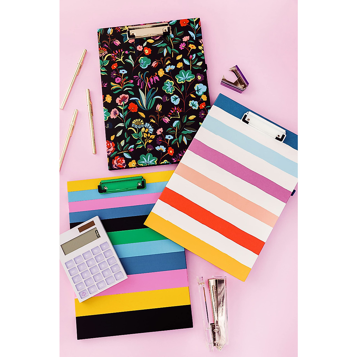 Kate Spade New York Fine Tip Pens, 3 Black Ink Pens, Fine Point Pens for Note Taking, Gold