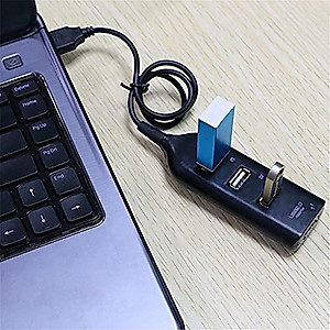 GPPZM Hi-Speed Hub Adapter USB Hub Mini USB 2.0 4-Port Splitter for PC Laptop Notebook Receiver Computer Peripherals Accessories (Color : White)