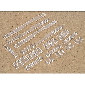 Athearn HO Window Set Wide Vision Caboose 2 ATH53609 HO Parts