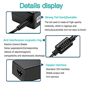 45W AC Adapter Laptop Charger for Dell Inspiron 11 13 14 17 15 3000 5000 7000 Series 3147 3148 3152 3451 3452 3458 3459 5458 5368 5378 5379 5559 5759 7352 7353 7347 7348 7368 7378 Power Supply Cord