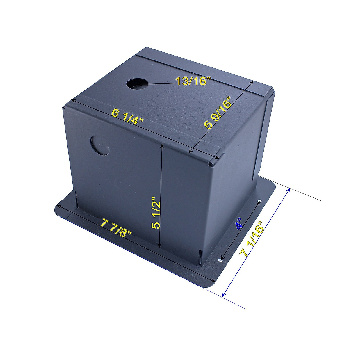 MCSPROAUDIO Recessed Floor Stage Box: 4 XLR Female, 2 XLR Male, 2 1/4" TRS and 1 CAT5 - Prewired