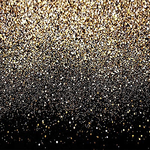 SJOLOON Black and Gold Backdrop Golden Spots Backdrop Vinyl Photography Backdrop Vintage Astract Background for Family Birthday Party Newborn Studio Props 11547(10x10FT)
